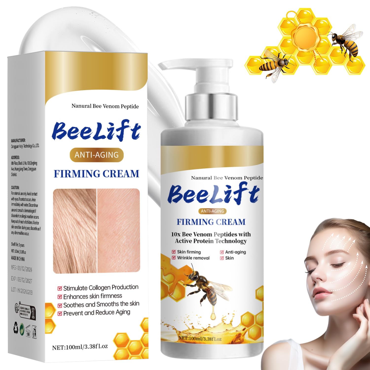 Amazon.com : BeeLift Anti-Aging Firming Cream, Bee Lift Firming Cream ...