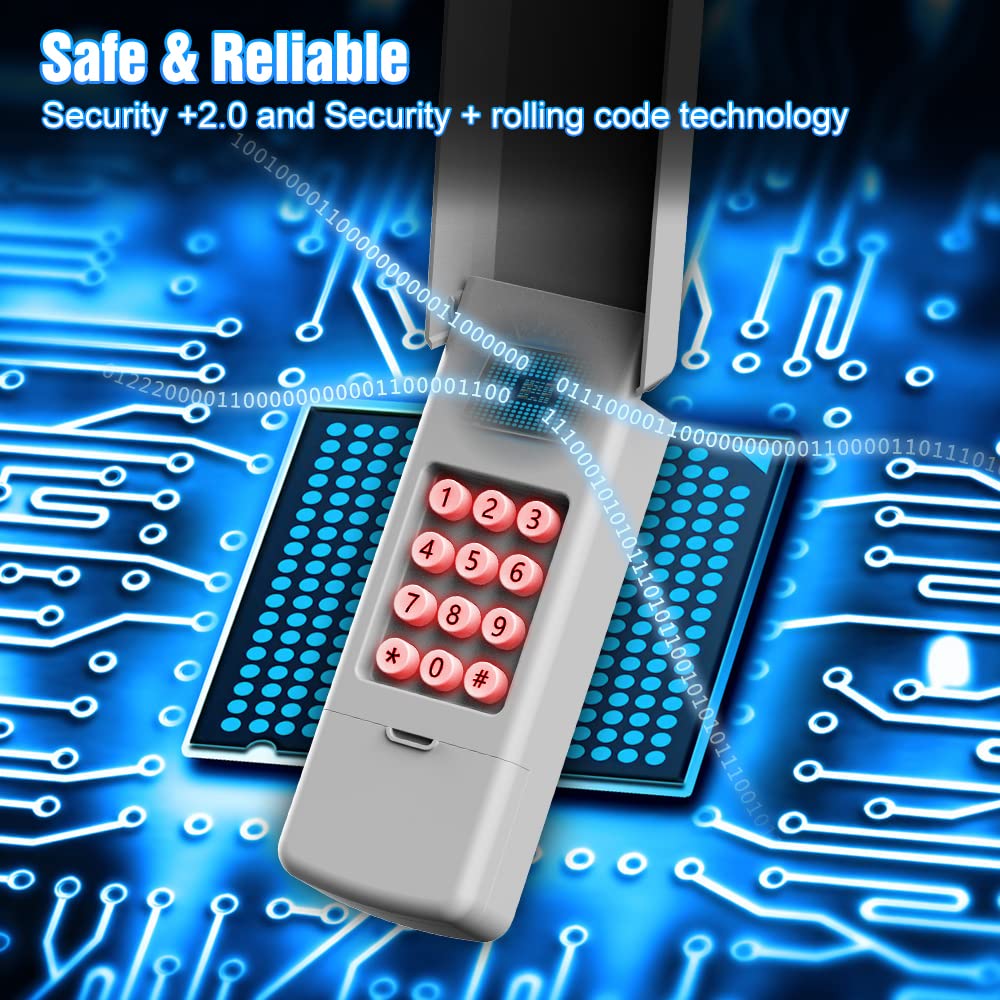 Snapklik.com : Garage Door Opener Keypad Wireless Keyless Entry Keypad ...