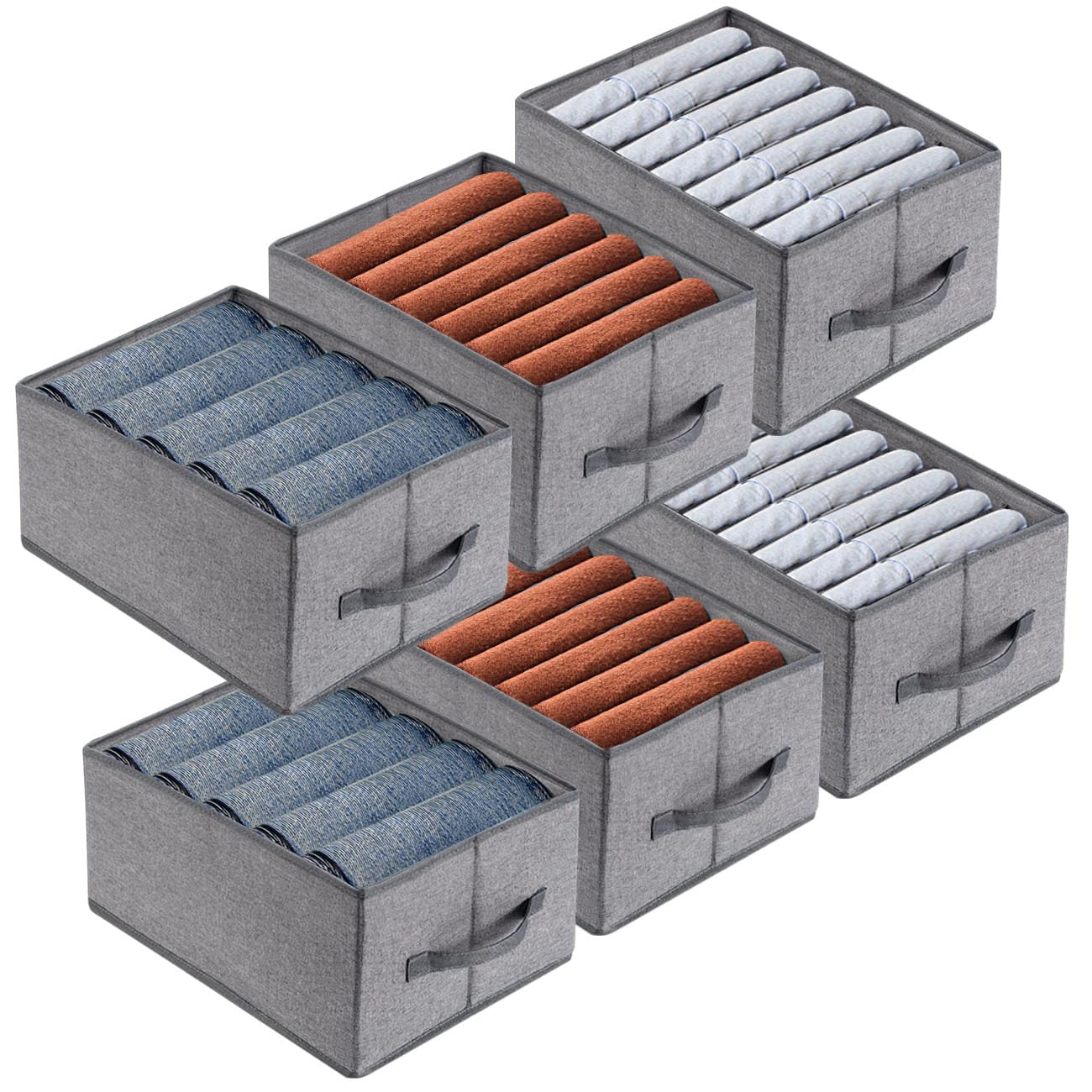 MZY LLC 6 Pcs Large Size Wardrobe Clothes Organizers, Closet Organizer ...