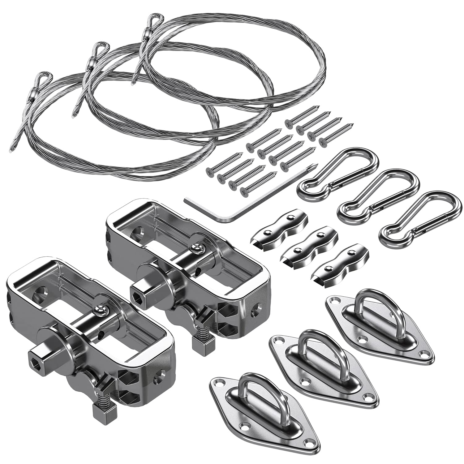 Snapklik.com : Sunshade Sails Hardware Kit, Heavy Duty Sun Shade Sail ...