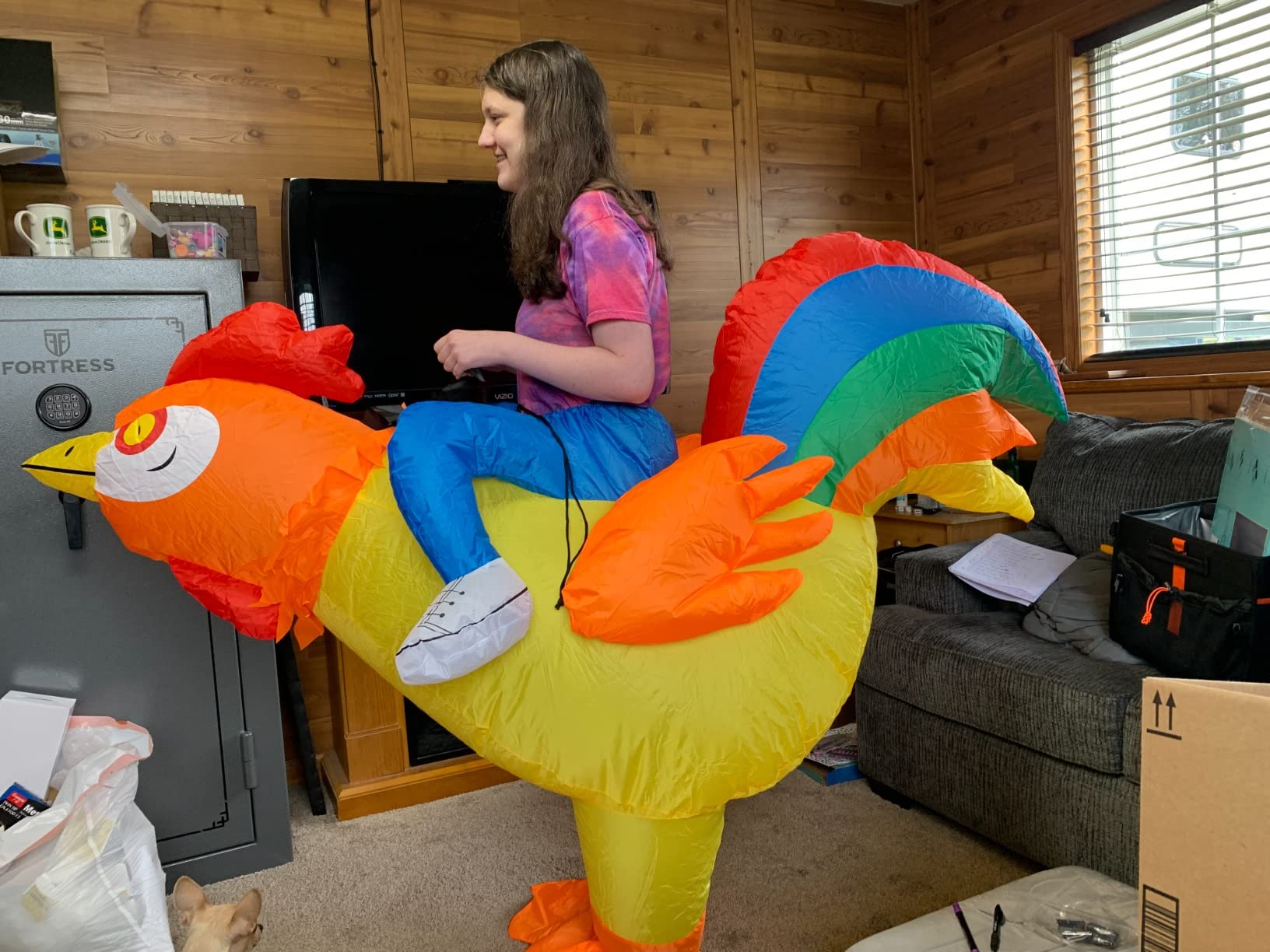 $8/mo - Finance ZIZWO Inflatable Costume Adult Chicken Costume Funny ...