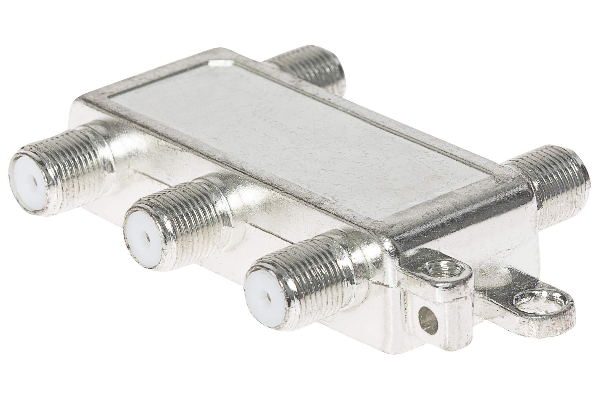 Maplin 4 Way F Type TV Satellite Aerial Coaxial Cable Splitter Adapter ...