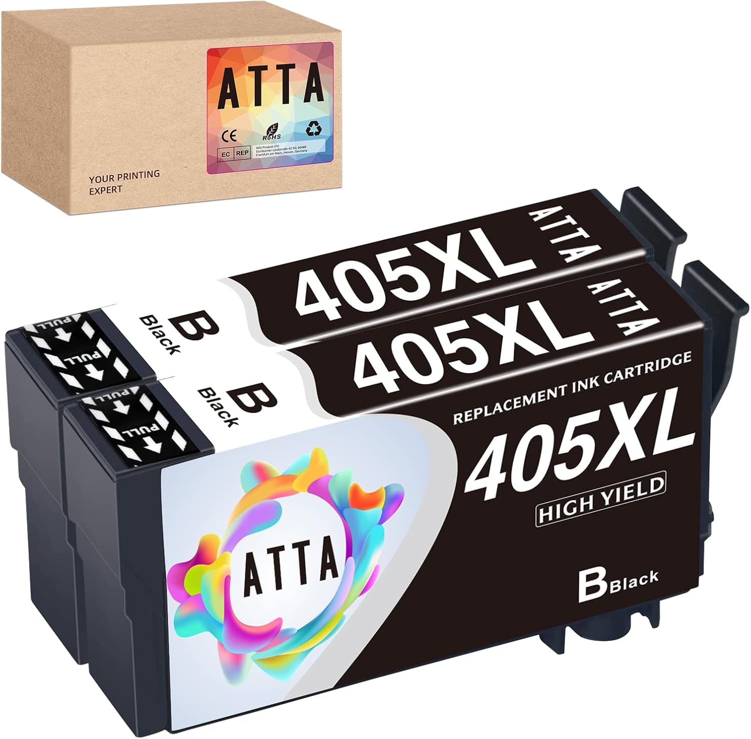 405XL Black Ink Cartridges for Epson 405 XL 405 Ink Compatible with ...