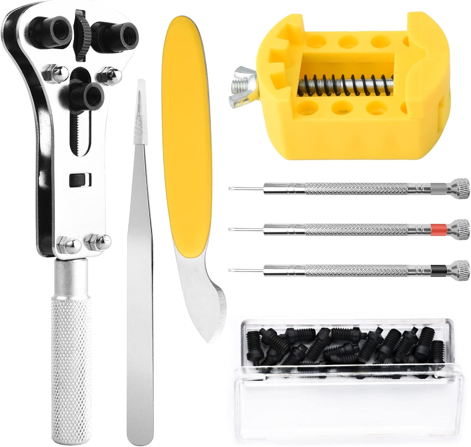 Amazon.com: Guhaodn Watch Battery Replacement Tool Kit - Watch Back ...