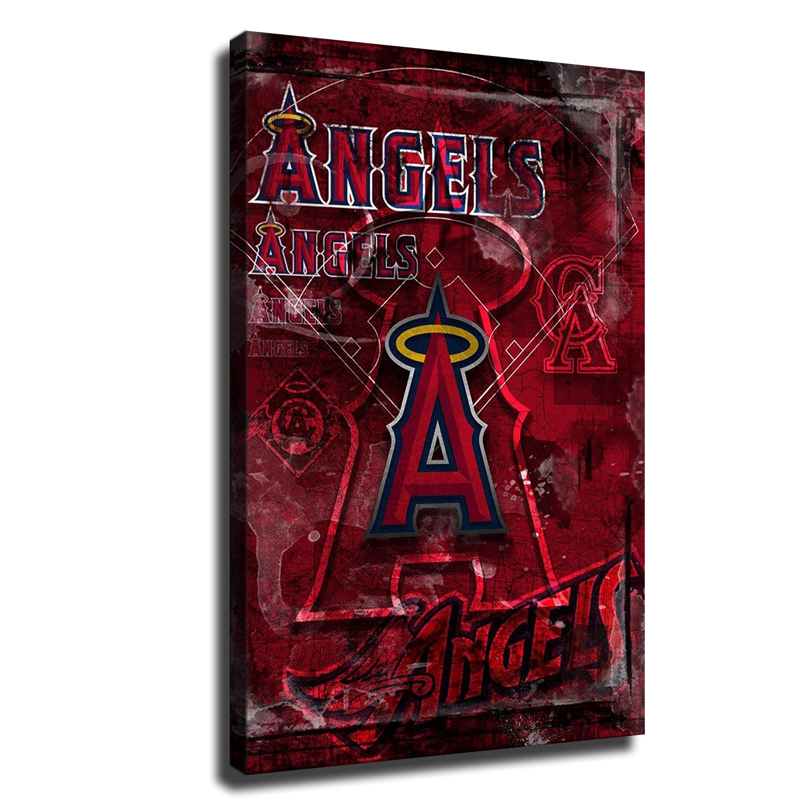 Amazon.com: Anaheim Angels Poster Baseball Sports Canvas Wall Art ...