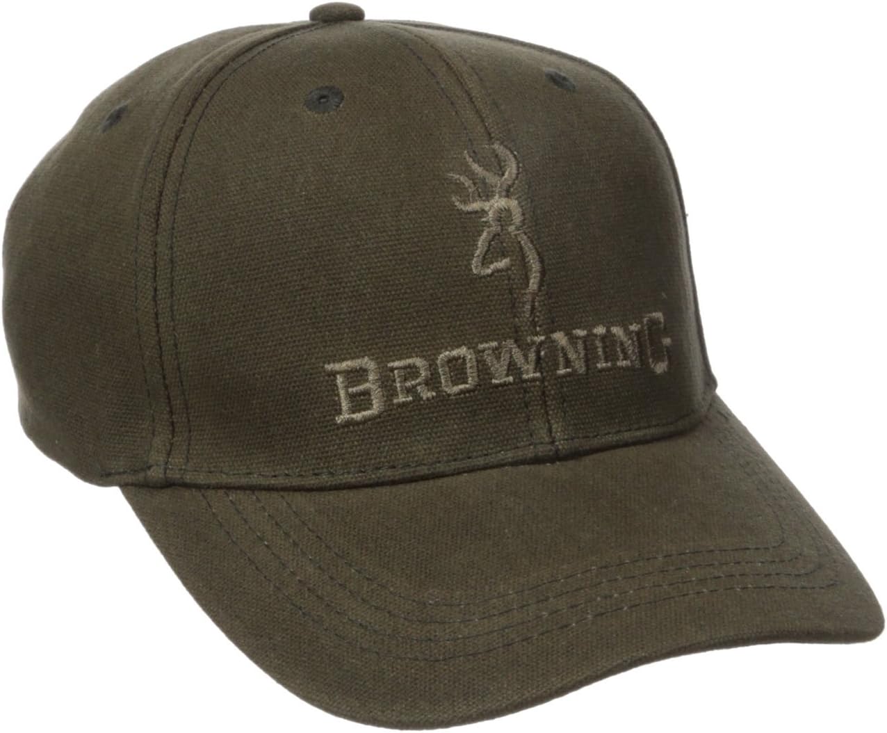 Browning Men's 308412381 Cap, Dura Wax Solid Olive, One Size : Amazon ...