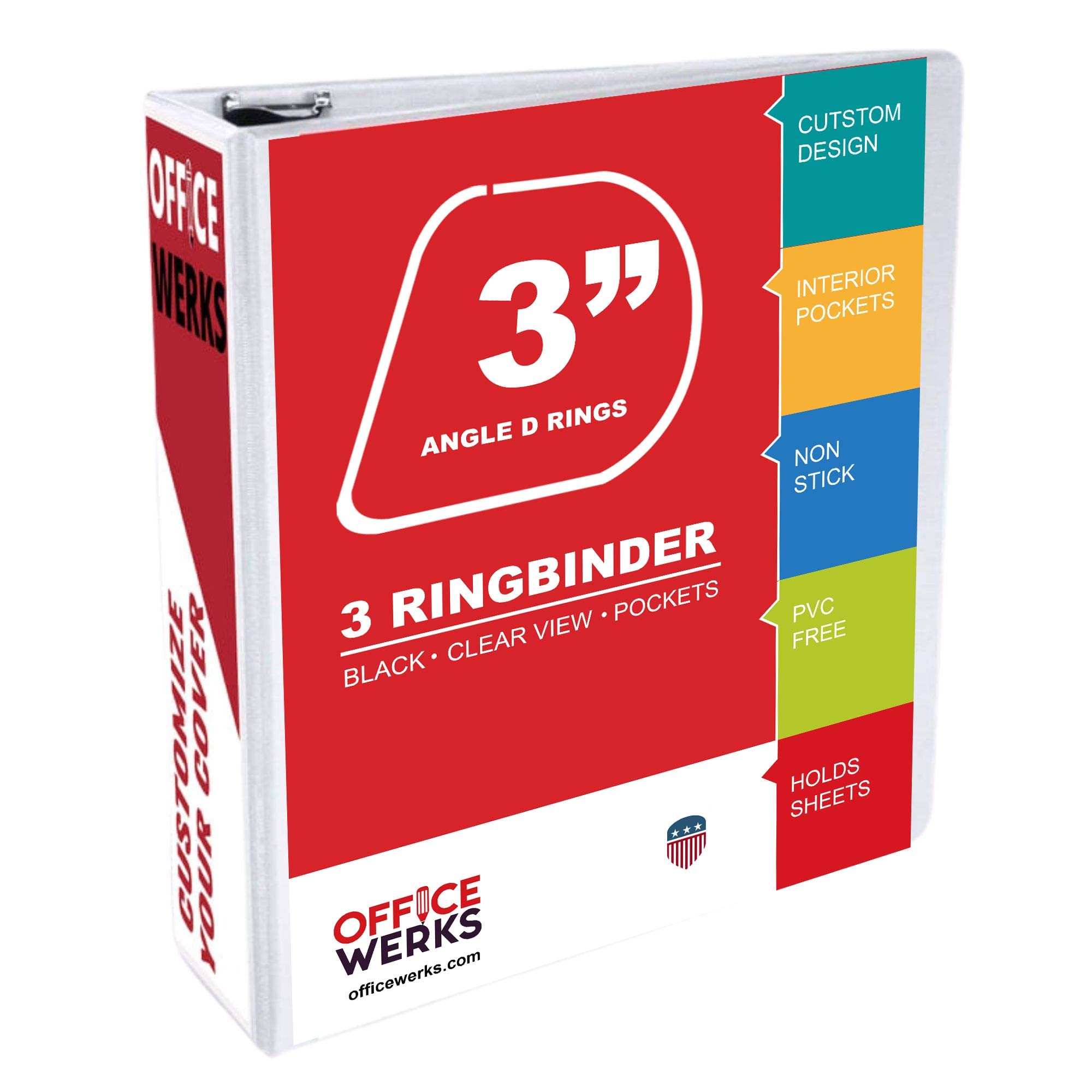 Snapklik.com : 3 Ring Binder, Professional Angle D Ring Binder 3 Inch ...