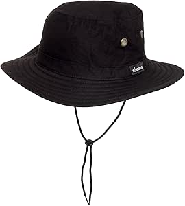 Amazon.com: Sloggers - Classic Cotton Hat with Wind Lanyard Rated UPF ...