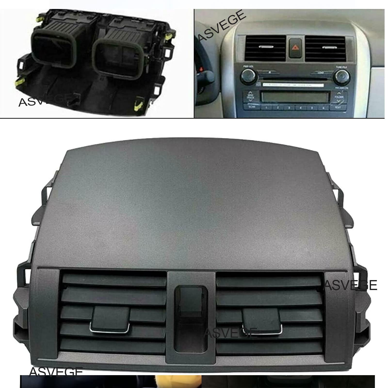 Snapklik.com : Car Center Dash AC Air Vent Outlet Panel For Toyota ...