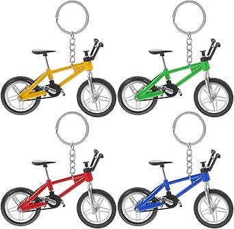 LOGOFUN 4pcs Bicycle Keychain Mountain Bike Models Key Chain Mountain ...