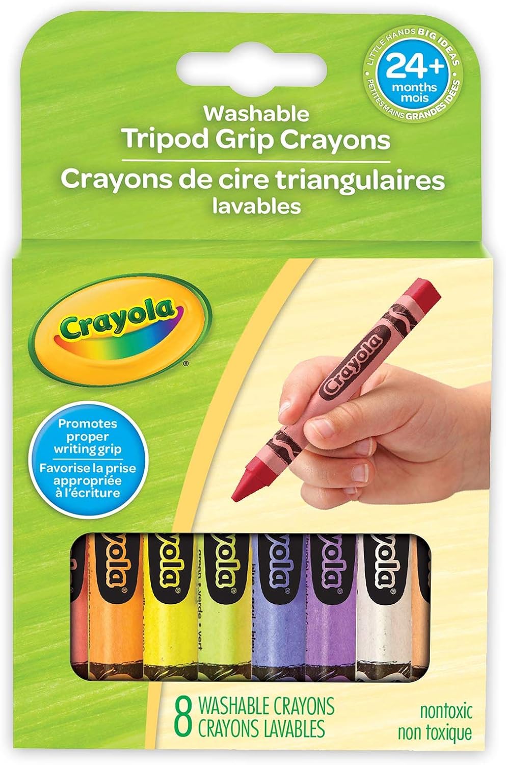 Amazon.com: Crayola My First Triangular Crayons 8ct : Toys & Games