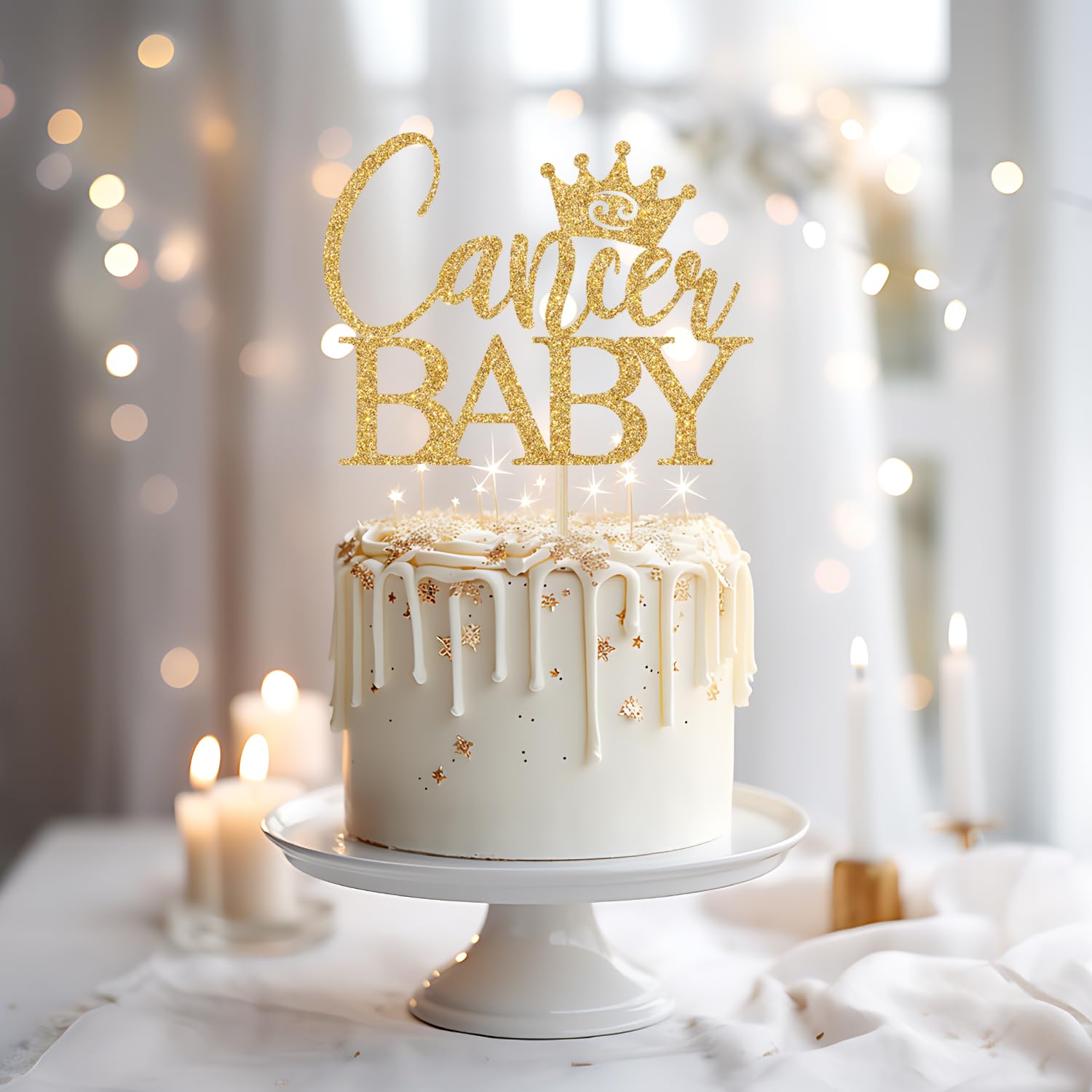 Snapklik.com : Cancer Baby Cake Topper, Cancer Baby Shower Decorations ...