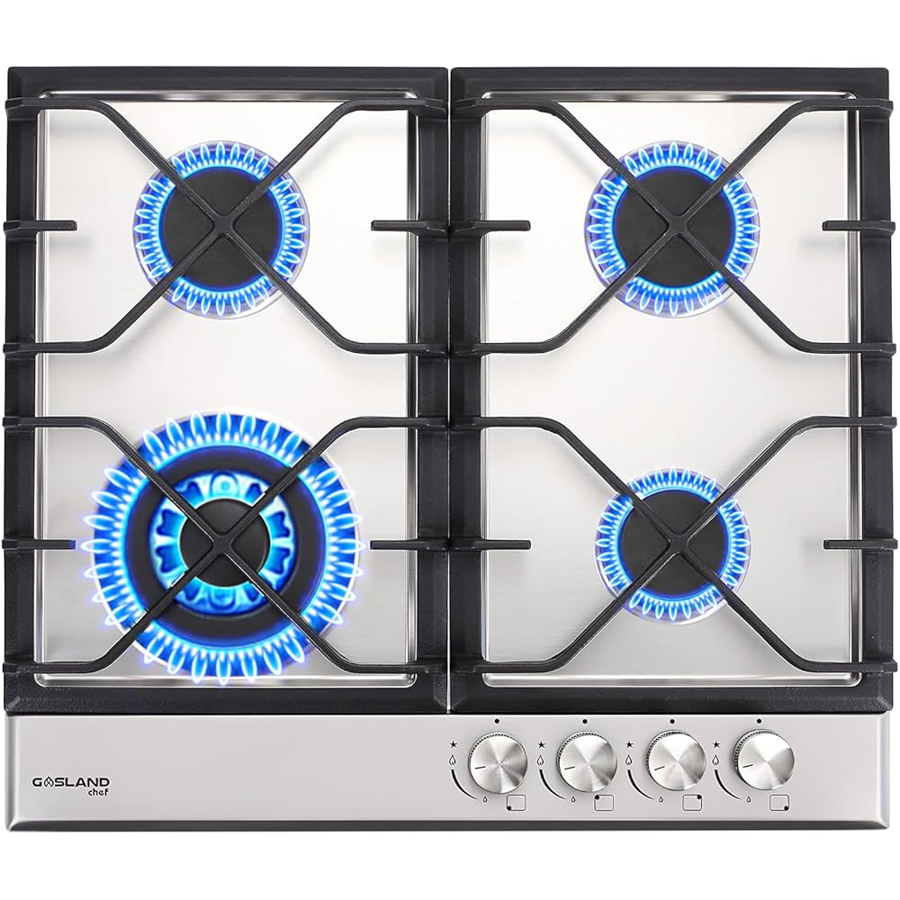 $42/mo - Finance 4 Burner Gas Cooktop, GASLAND GH60SF 24 Inch Gas ...