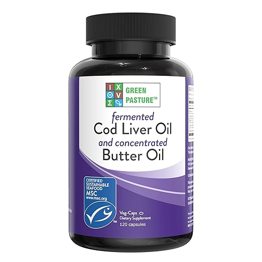 Amazon.com : Green Pasture Blue Ice Royal Butter Oil / Fermented Cod ...