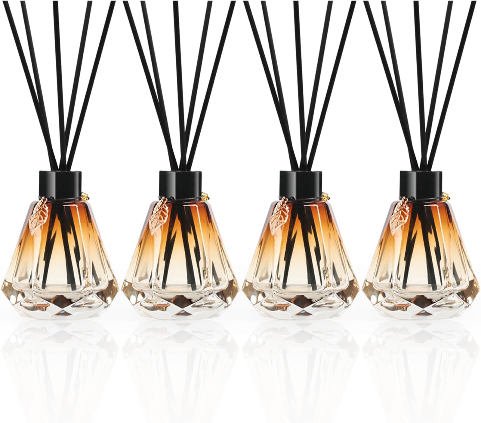 Amazon.com: Empty Glass Fragrance Reed Diffuser Bottles,for Essential ...