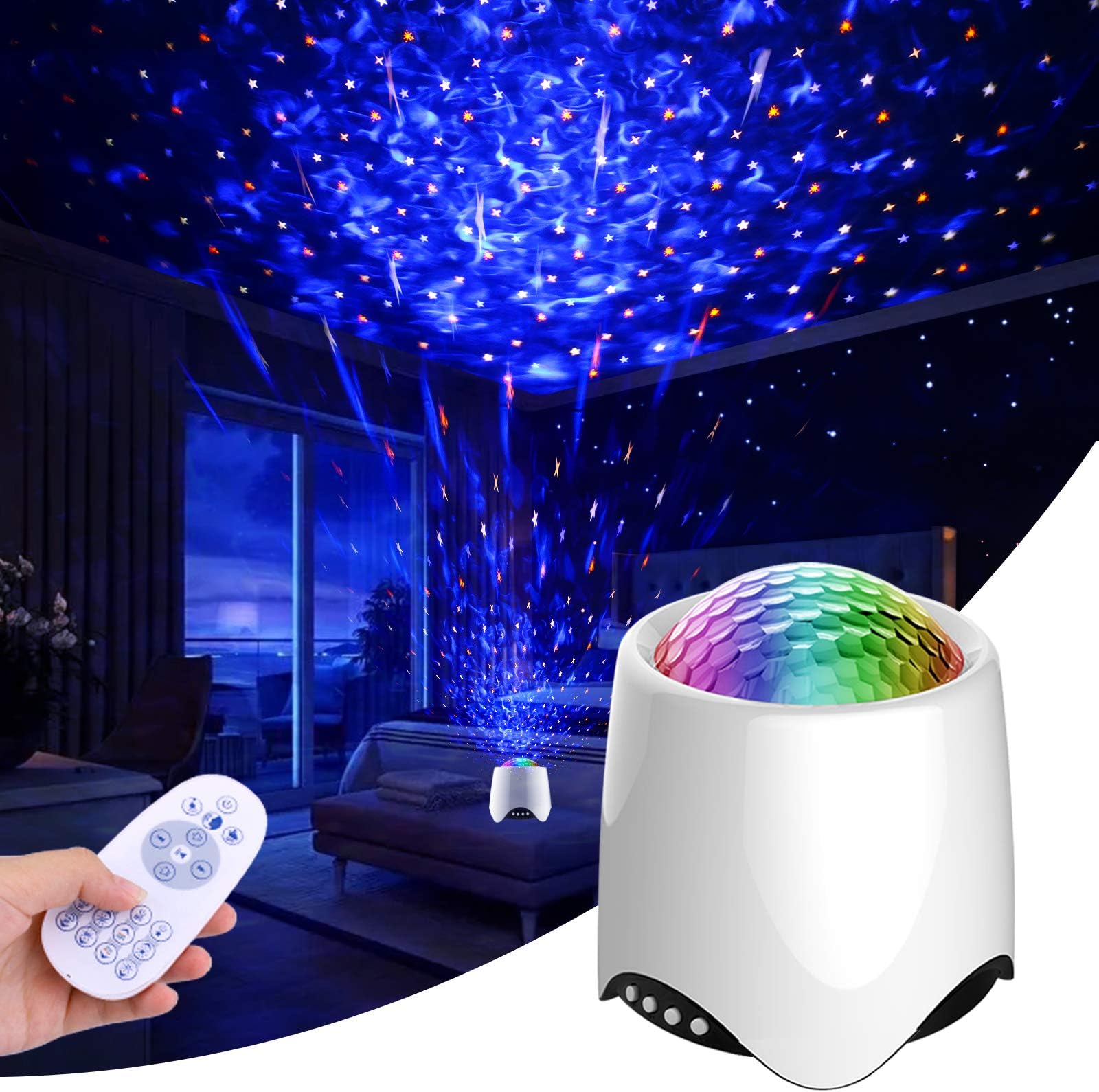 Elmchee Star Projector, 3 in 1 LED Sky Projector with 14 Projection ...