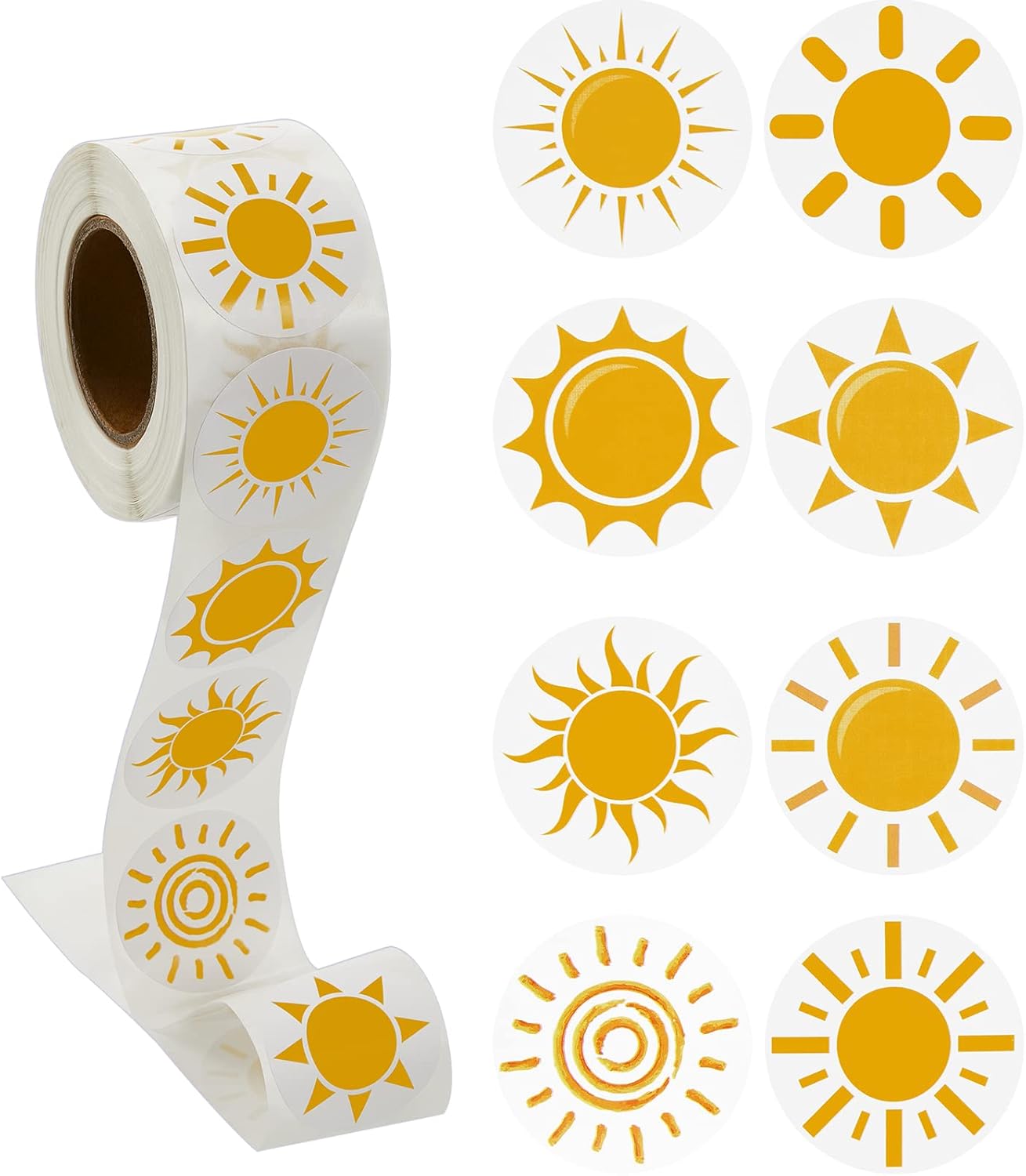 Amazon.com: 1 Roll 500 Pcs First Trip Around The Sun Stickers for Kids ...