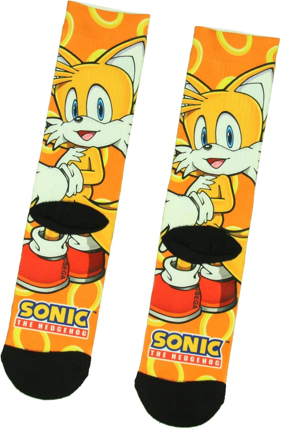 Amazon.com: Sonic The Hedgehog Tails Character And Gold Rings ...