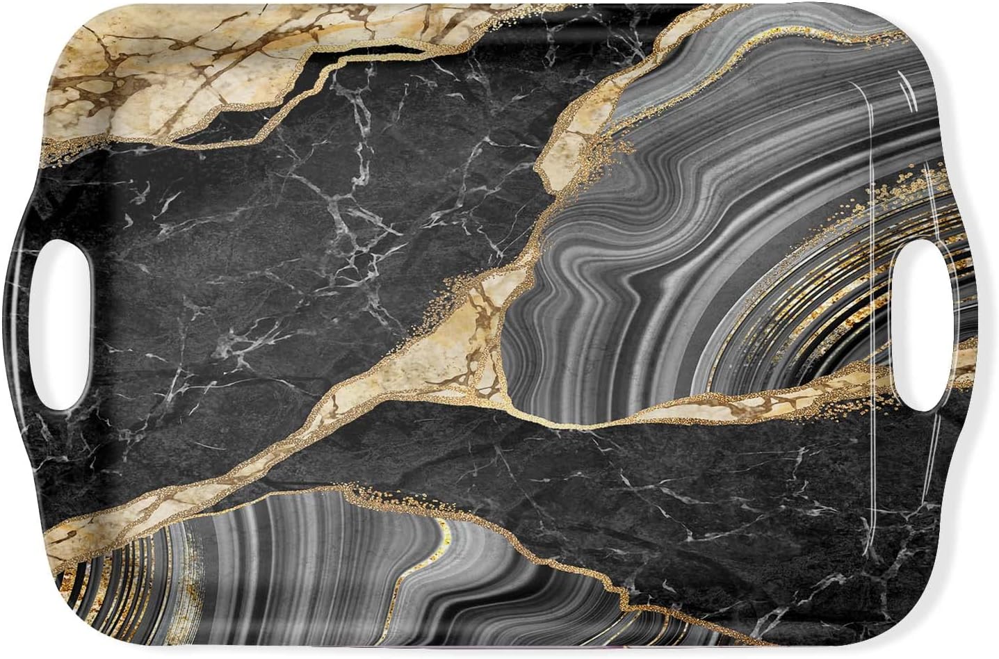 Amazon.com: Serving Tray Decorative Tray with Handles Multi-Purpose ...