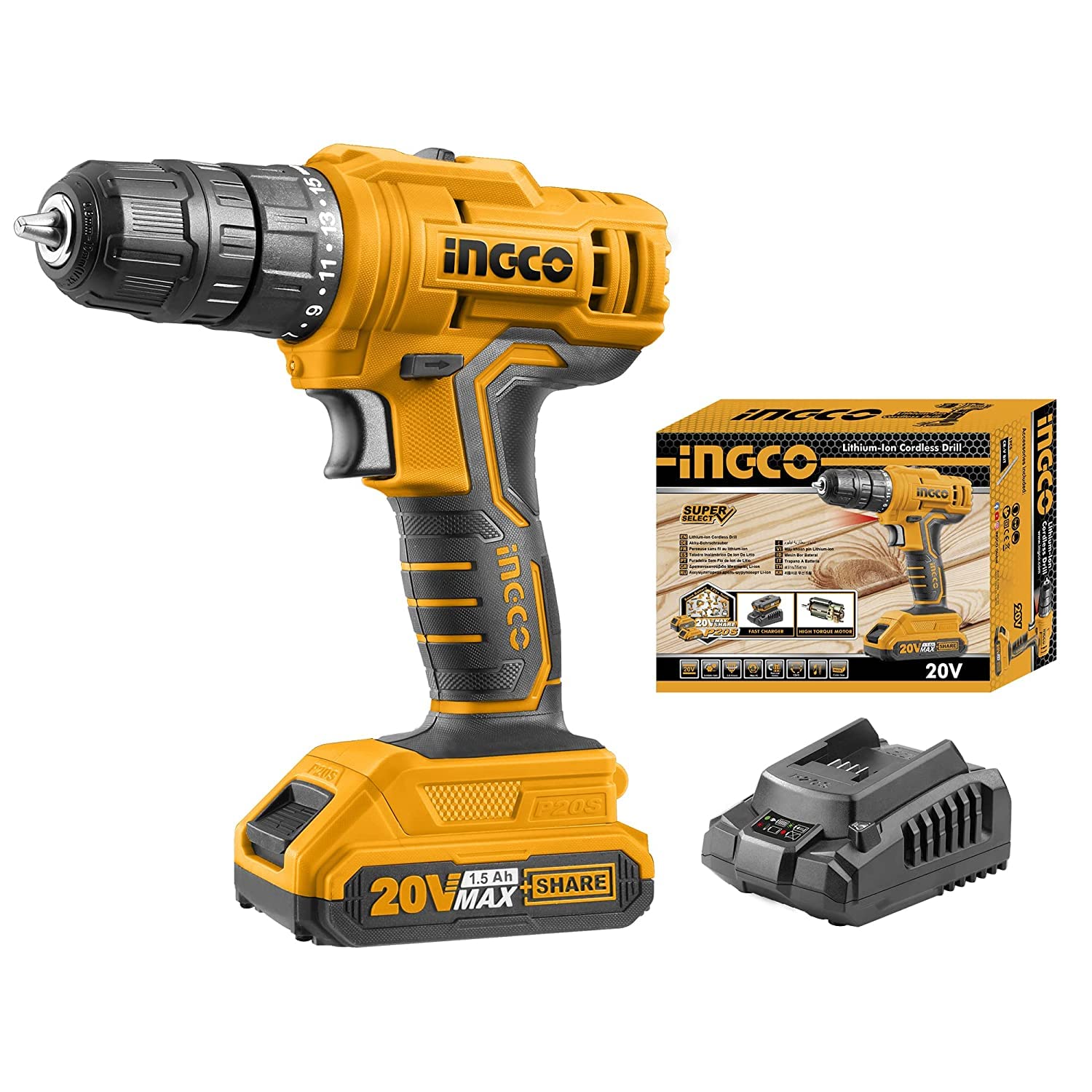 INGCO LITHIUM -ION CORDLESS DRILL CDLI2002 – Ingco Power, 60% OFF