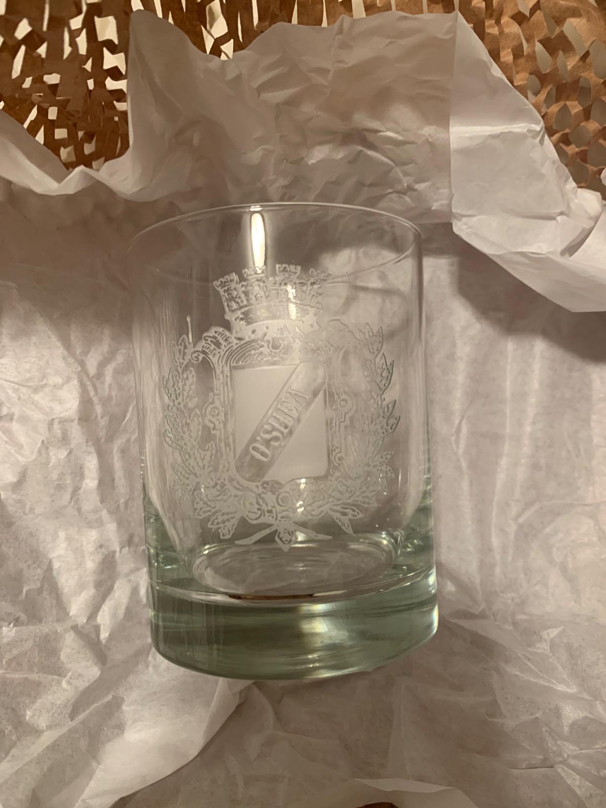 $8/mo - Finance Engraved Whiskey, Scotch, Bourbon Glass, Coat Of Arms ...