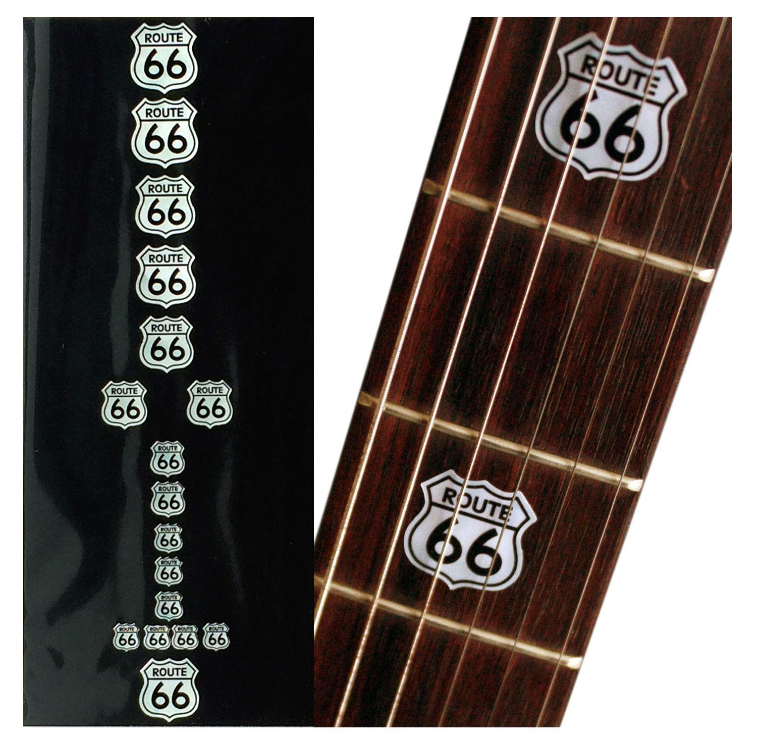 Amazon.com: Jockomo Route 66 Guitar Inlay Sticker : Musical Instruments