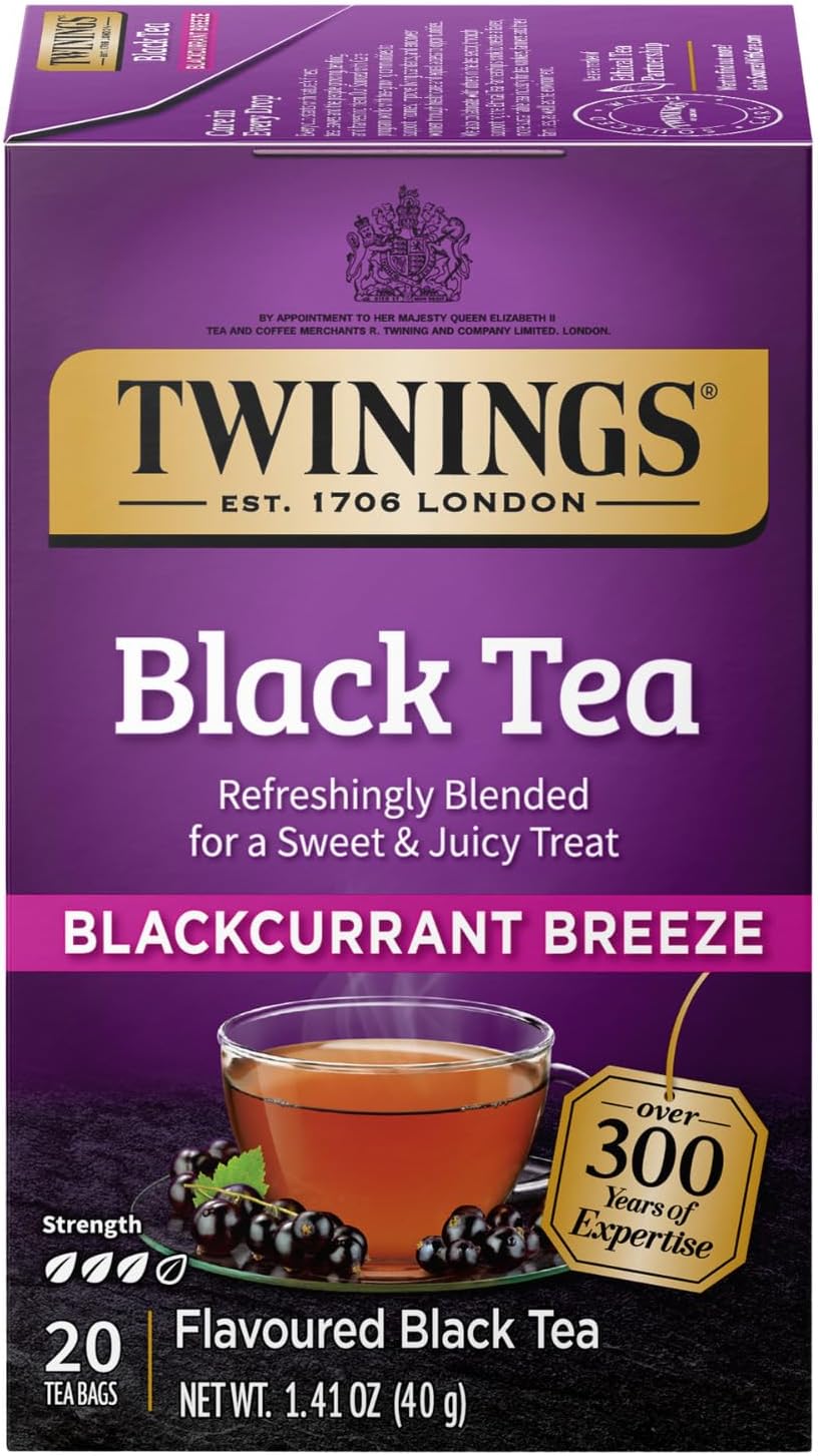 Amazon.com : Twinings of London Premium Blackcurrant Breeze Black Tea ...