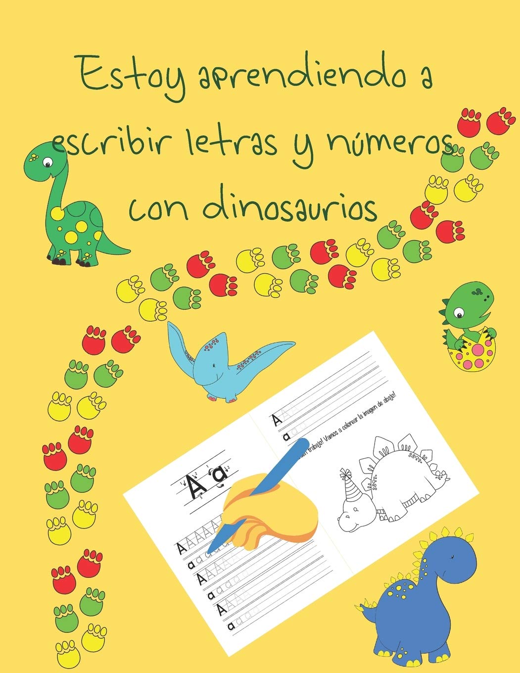 Buy Estoy aprendiendo a escribir letras y números con dinosaurios ...