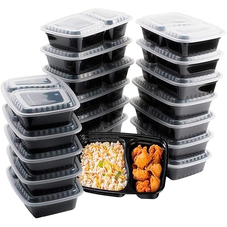 Amazon.com: Arrow Home Products 1 Quart Freezer Food Storage Containers ...