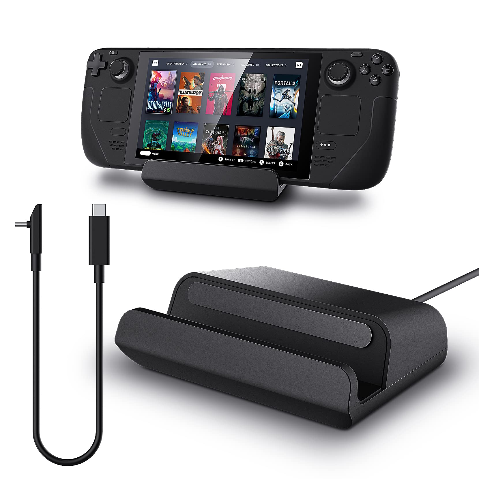 Steam Deck Dock Stand, MEPATEM Dock Base for Steam Deck Console, Steam ...