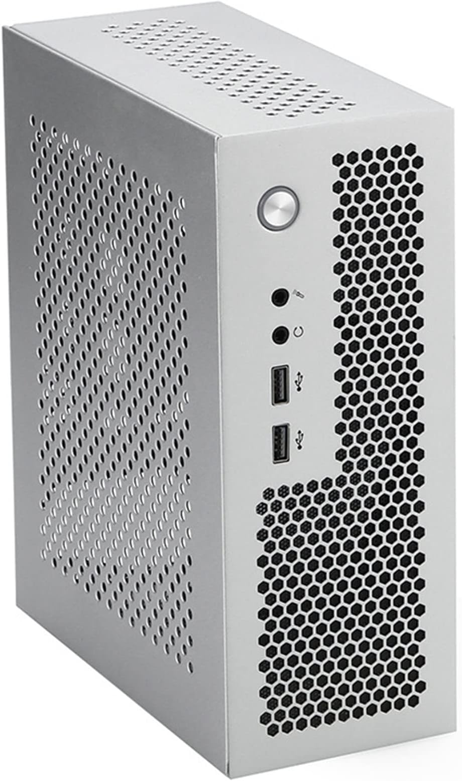 Amazon.com: Viupolsor A09 Mini ITX Gaming PC Chassis - Silver HTPC Case With USB2.0 Home Desktop ...