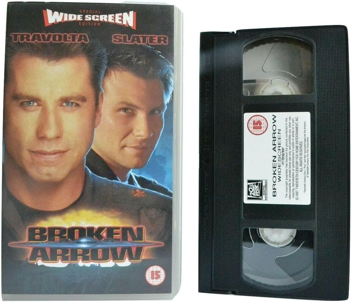 Amazon.com: Broken Arrow [VHS] : John Travolta, Christian Slater ...