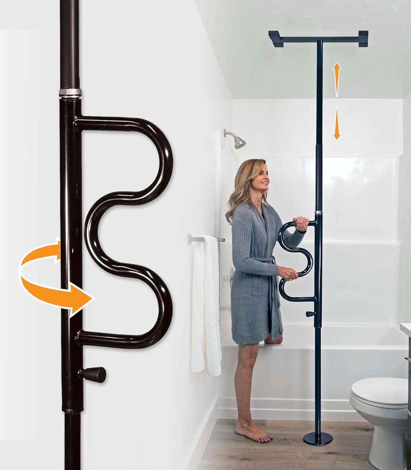 Amazon.com: Stander Wonder Pole Plus with Rotating Double Grab Bar ...