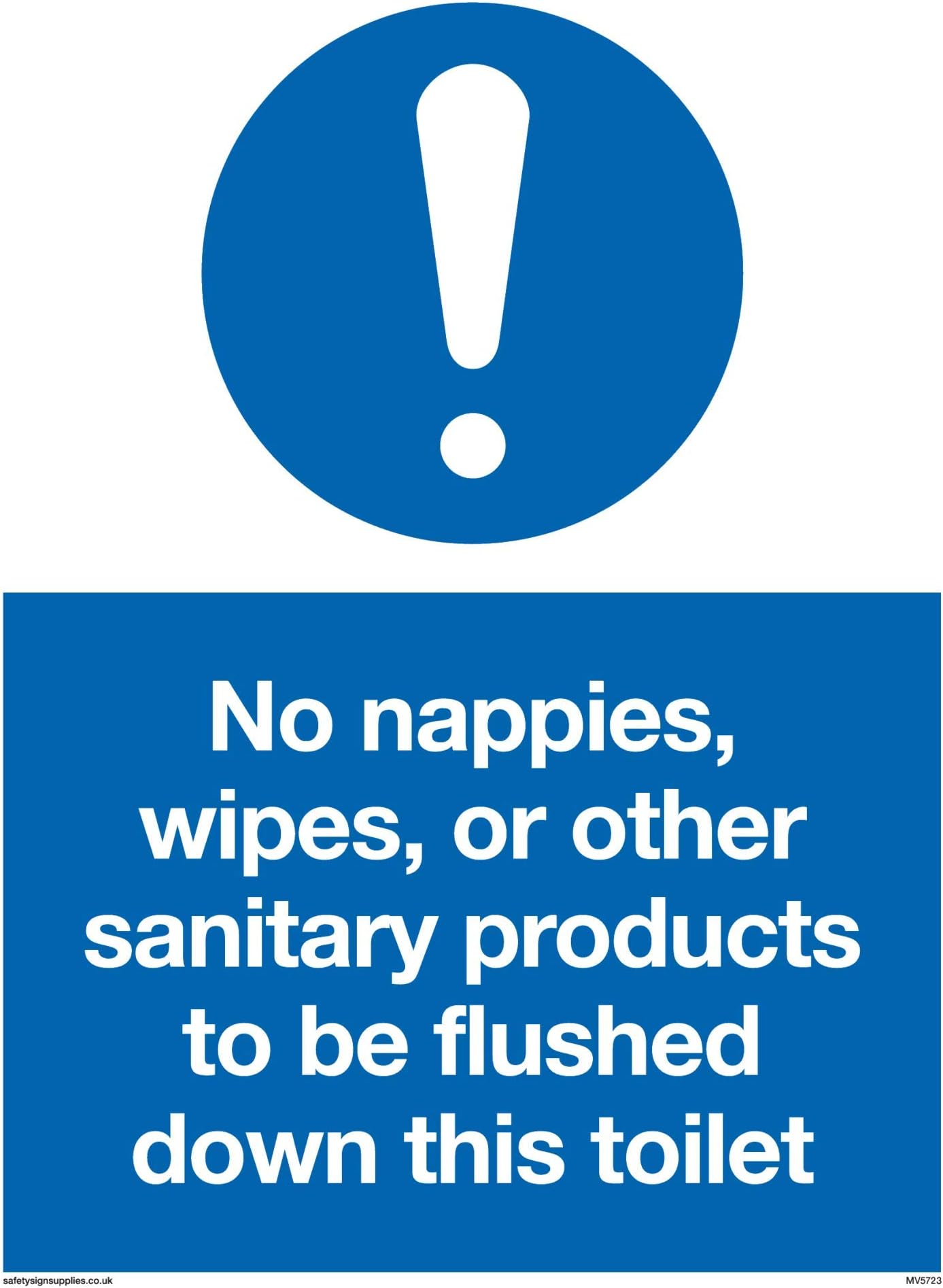 V Safety Shaped Safety Sign - Toilets Arrow Left - 300X100-1MM Rigid ...