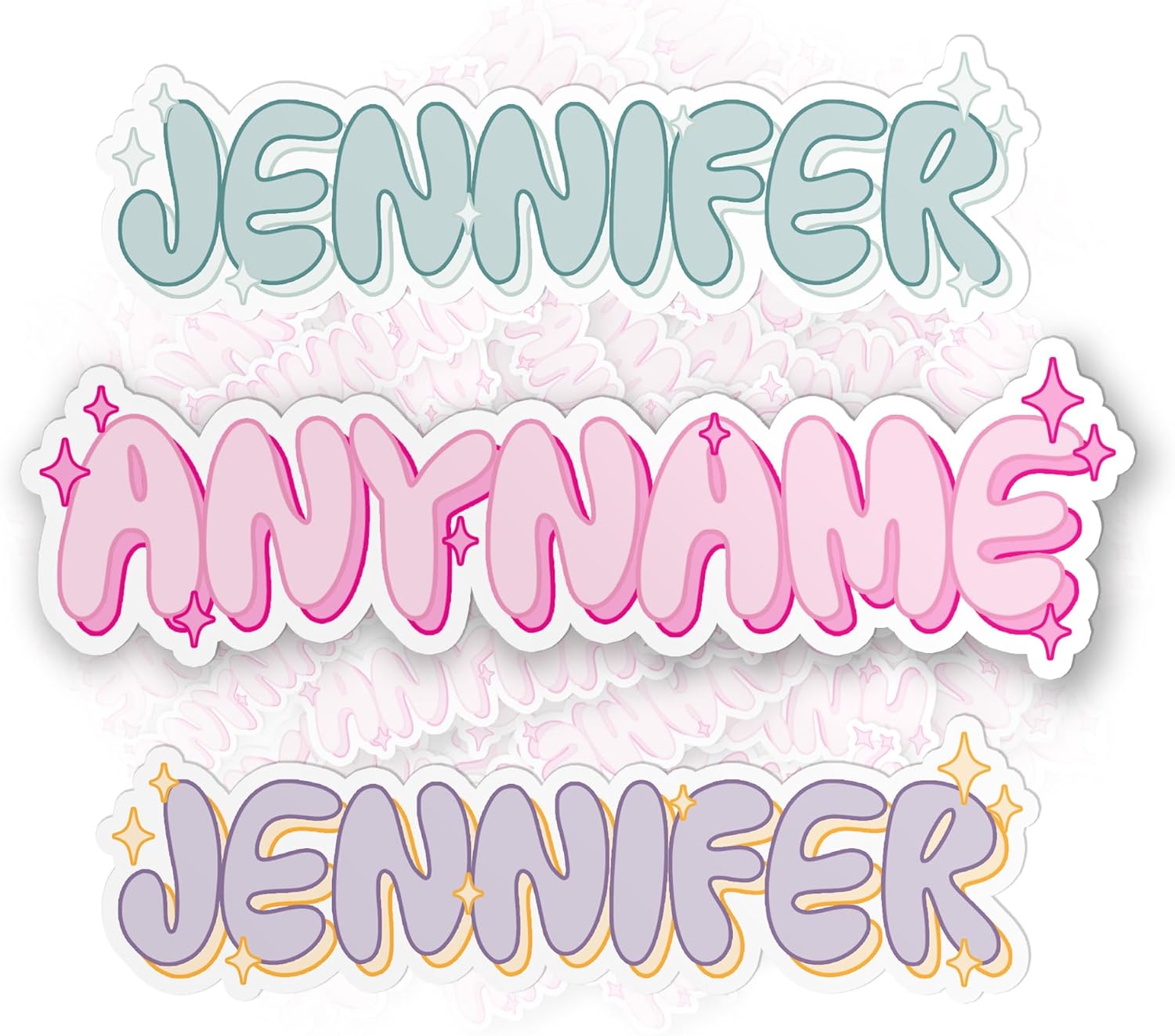 Amazon.com: Custom Name Sticker Perosnalized Custom Name Sticker Funny ...
