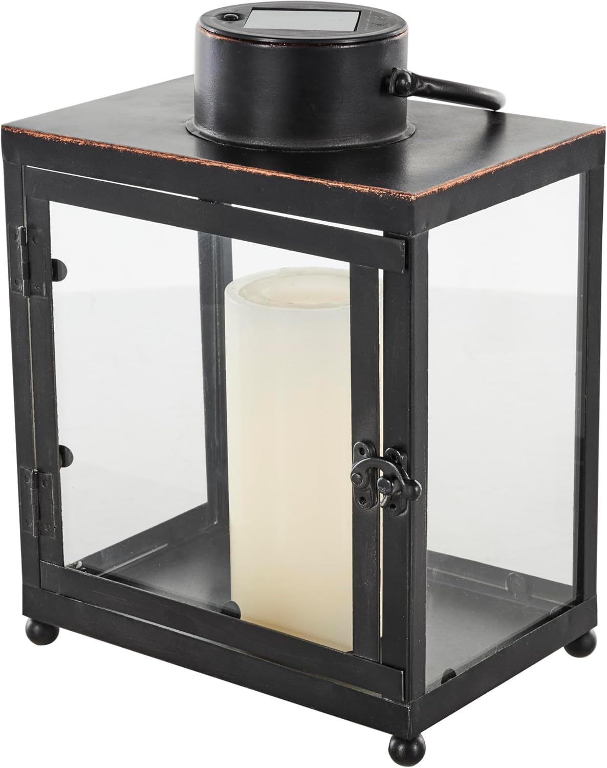 Amazon.com: Deco 79 Metal Indoor Outdoor Candle Lantern Modern Lantern ...