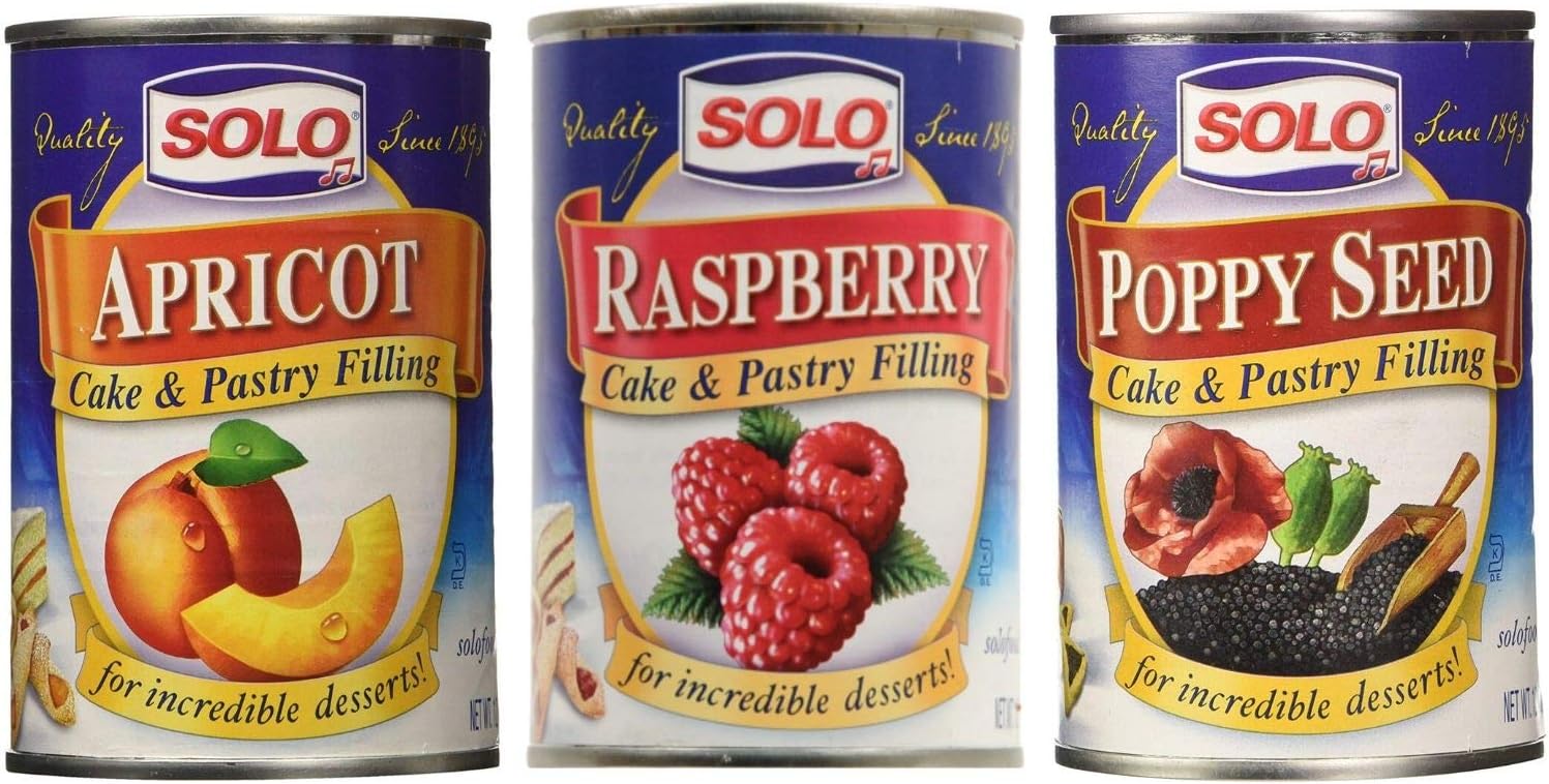 Amazon.com : Solo Variety Pack Apricot Raspberry Poppy Cake and Pastry ...