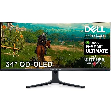 Alienware AW3423DWF 34" WQHD (3440x1440) 21:9 1800R Monitor Gaming ...