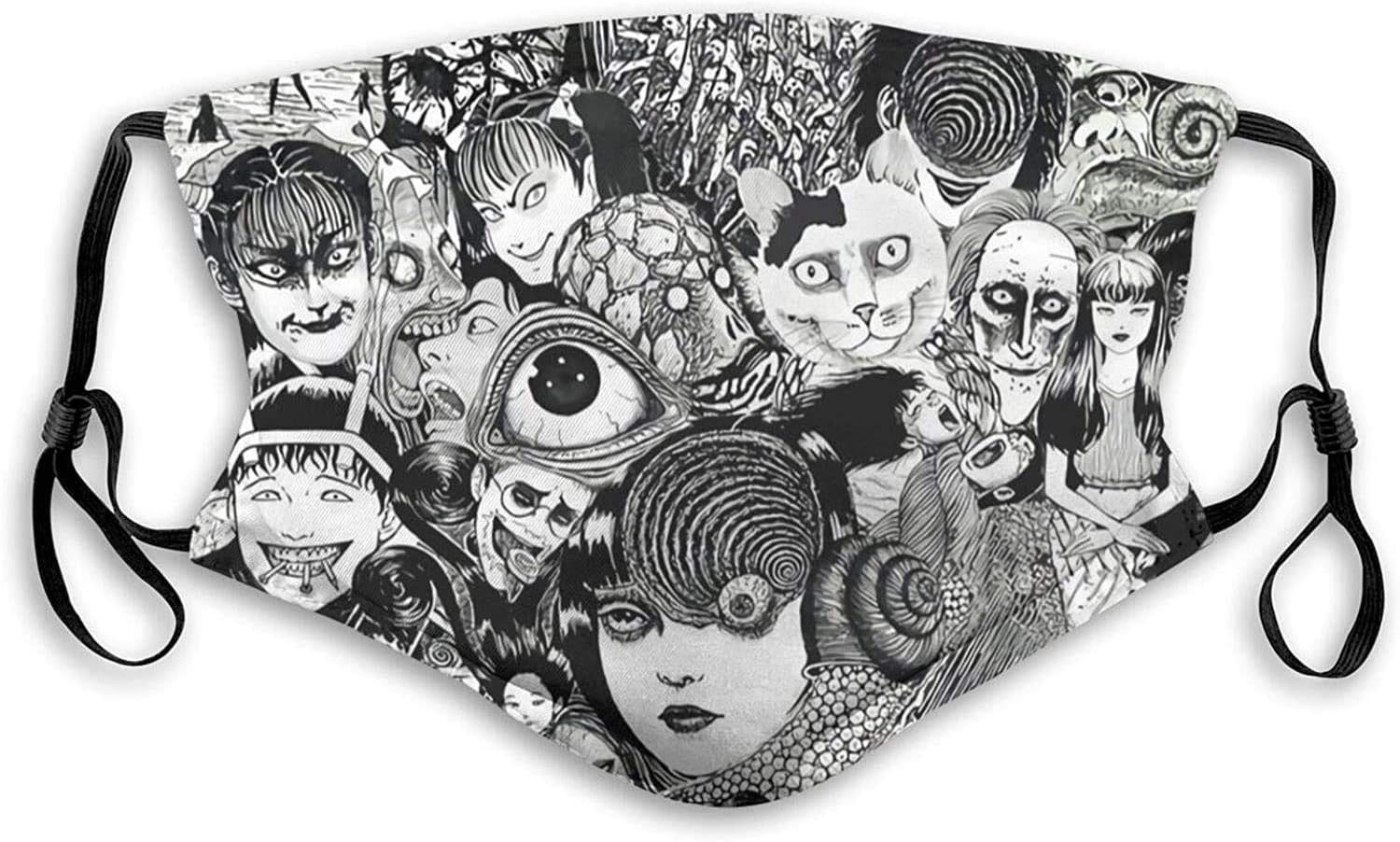 Unisex Anime Junji Ito Horror Comics Men's Women's Dust Face Mask ...