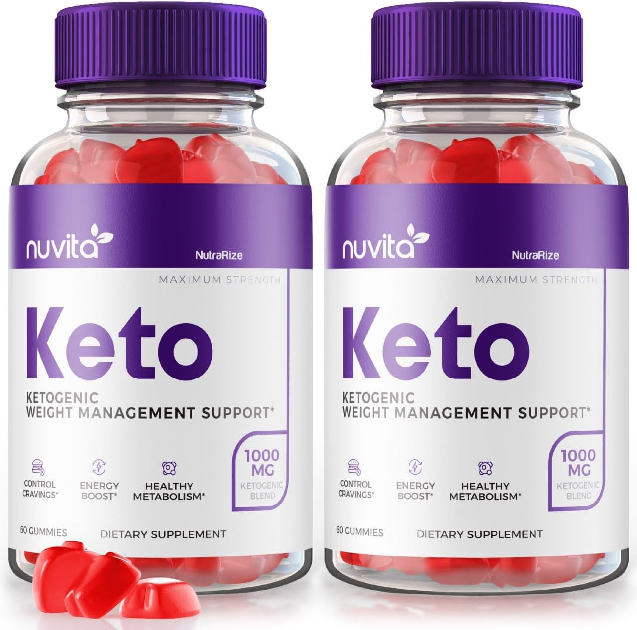 Amazon.com: (2 Pack) Nuvita Keto Gummies - Nuvita Keto ACV Gummies ...