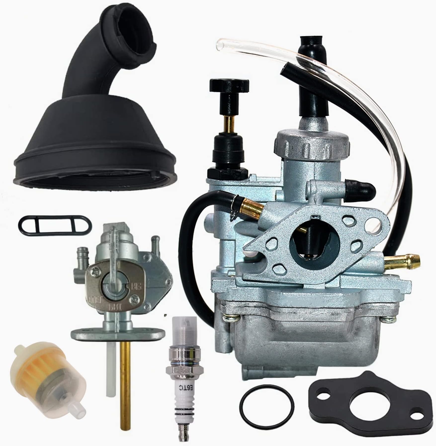 Amazon.com: LT80 Carburetor with Fuel Switch Valve Petcock Intake ...