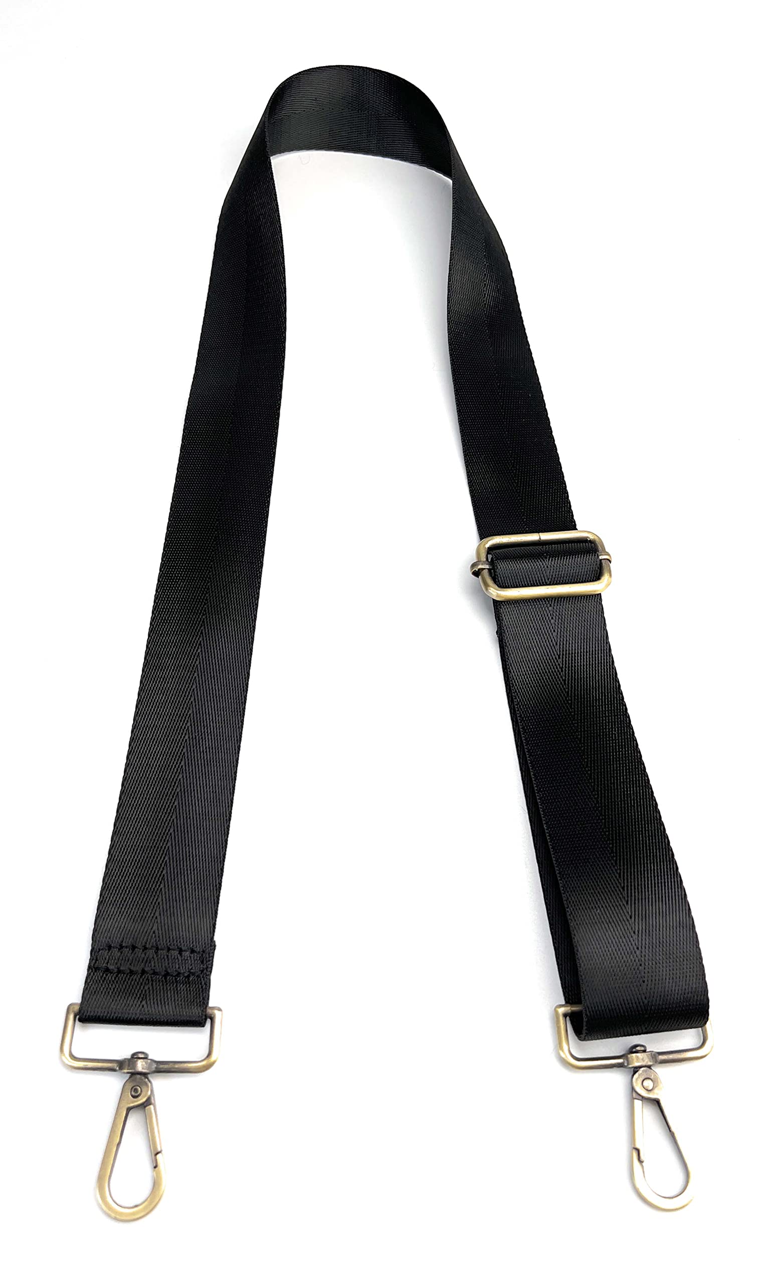Amazon.com: VersaKits Black Bag Strap with Brass Buckles 1-1/2 Inch ...