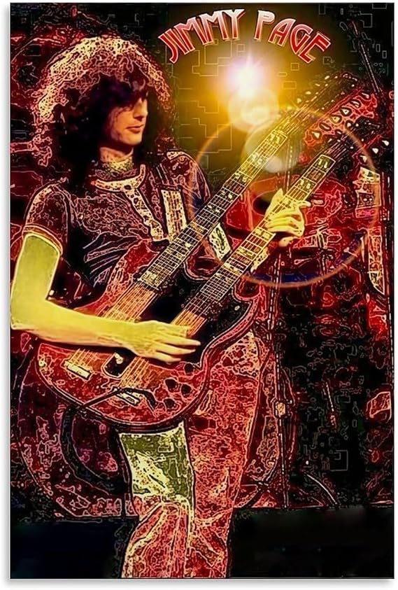 Amazon.com: YHYPSY Jimmy Page (5) Canvas Poster Wall Art Decor Print ...