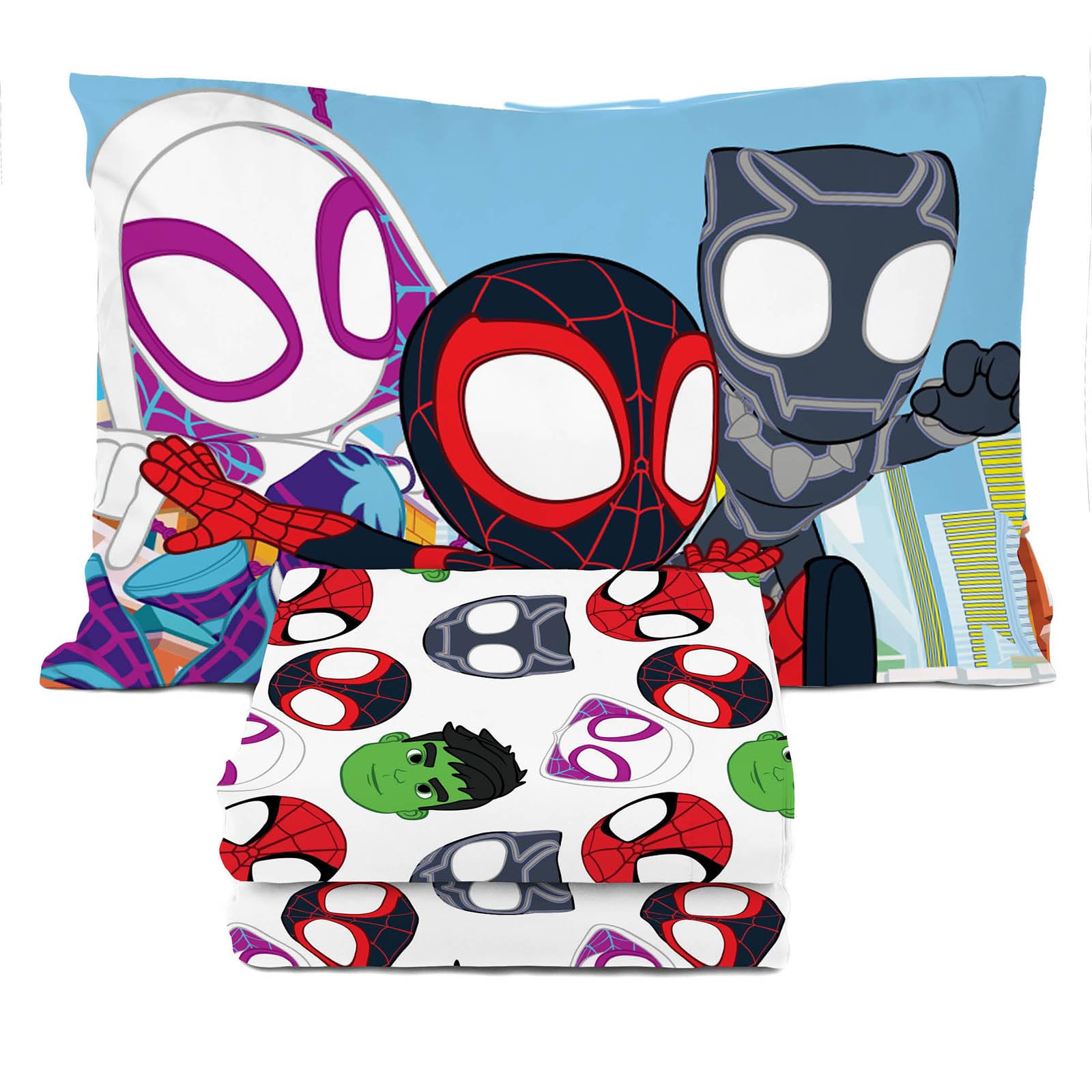 Amazon.com: Sunny Side Up Spidey & His Amazing Friends Twin Sheet Set ...