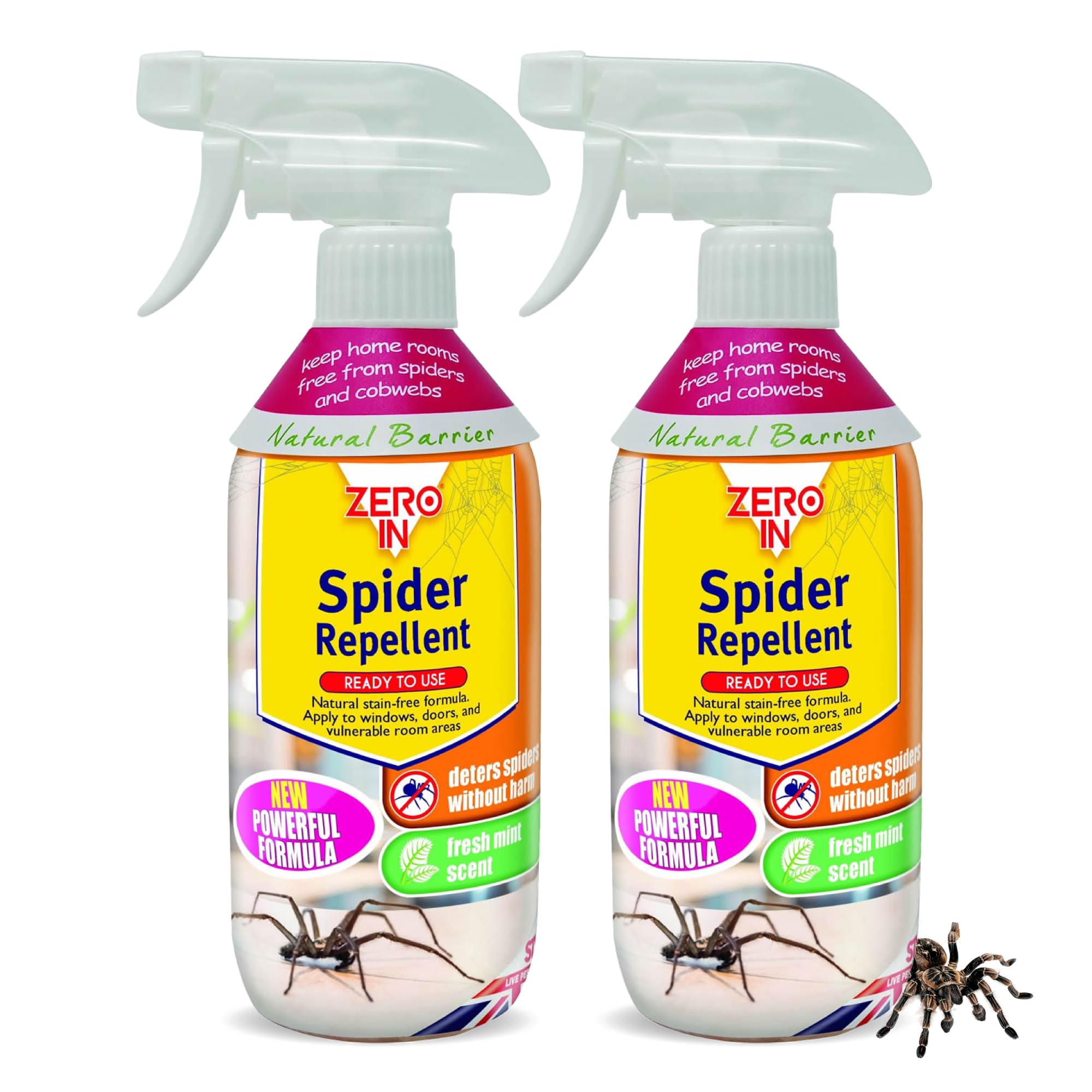 Zero In Spider Repellent - Indoor Peppermint Oil Spray for Spiders ...