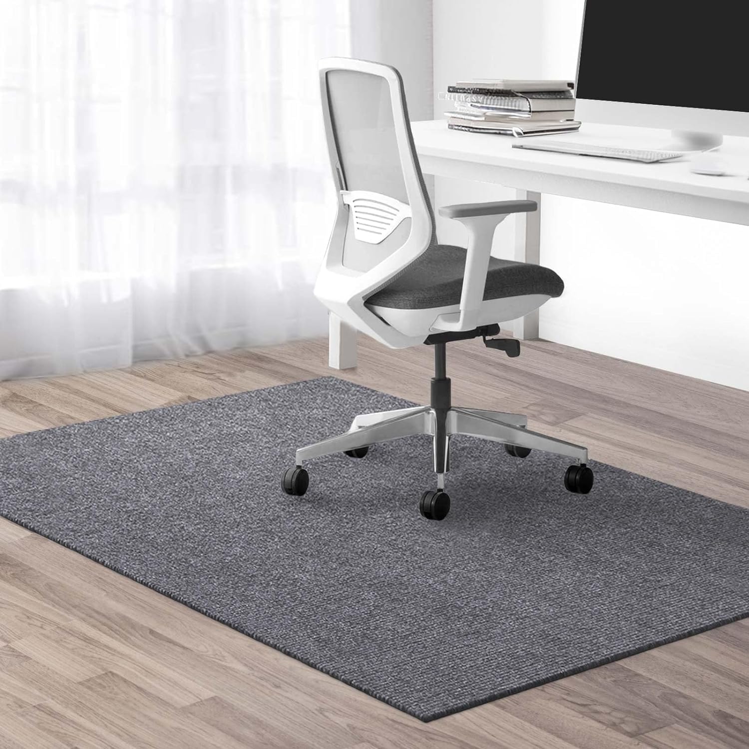 BKTAPP Office Chair Mat 55"x36" Anti-Slip Mat for Hard Wood Tile Floor ...