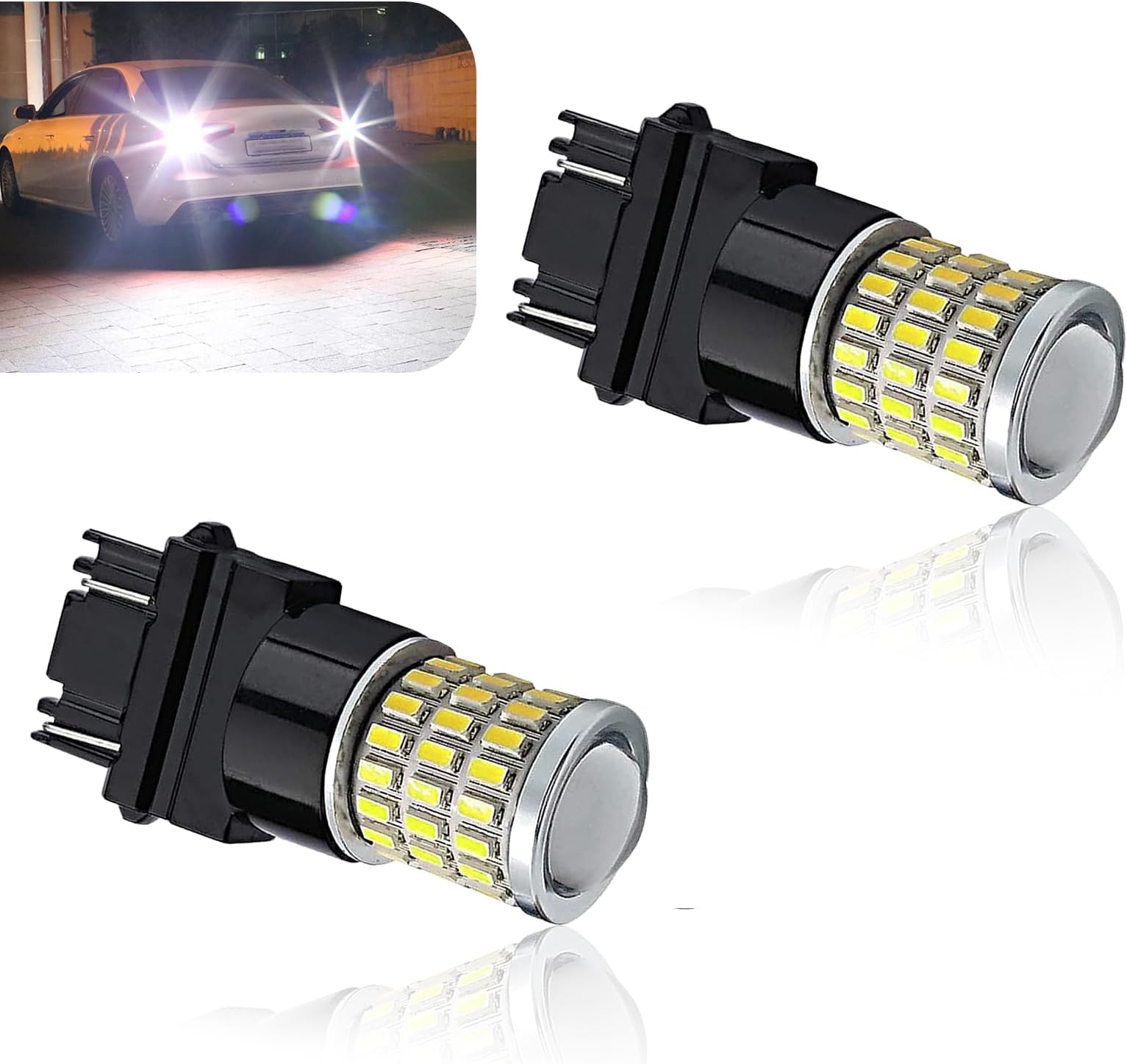 Amazon.com: Slykew 2 PCS 3157 Car LED Turn Signal Light Replacements ...