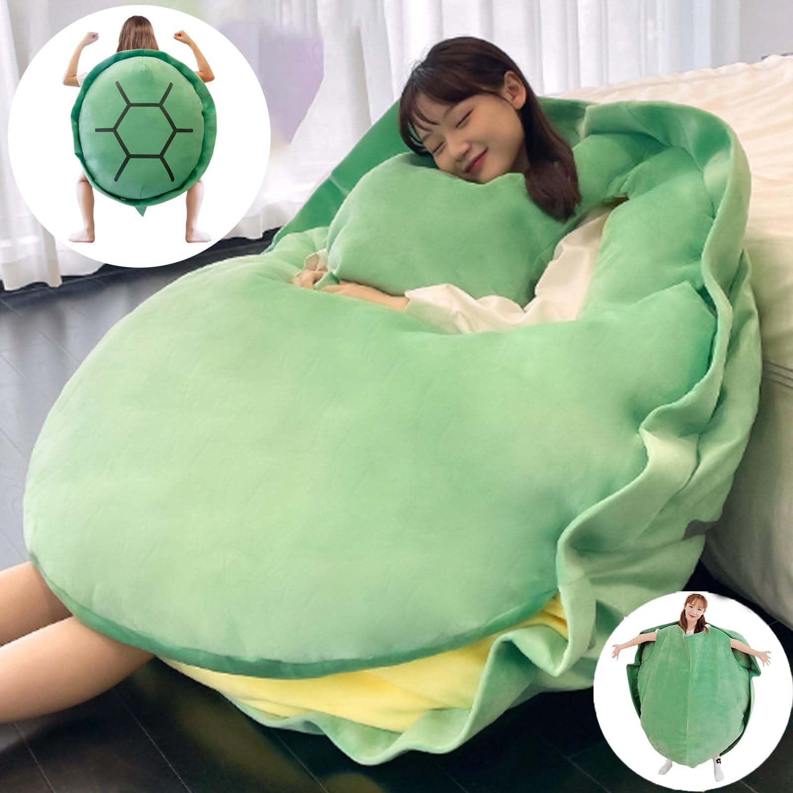 Amazon.com: Multifunctional Giant Wearable Turtle Shell Pillow Weighted ...