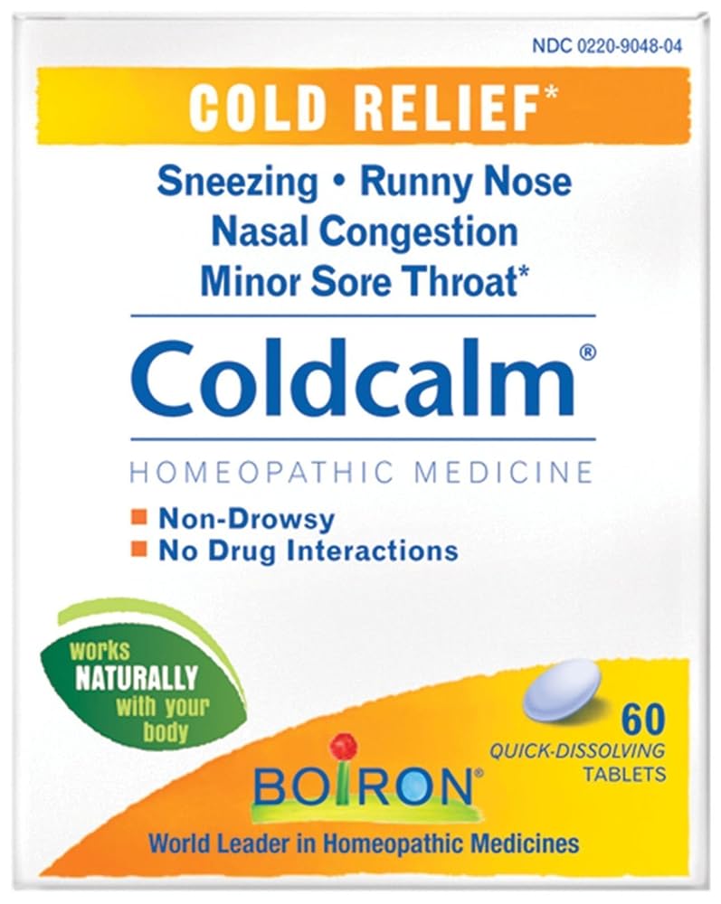 Boiron Coldcalm Cold Relief Quick Dissolving Tablets-60 ct - Vitaminer Shop