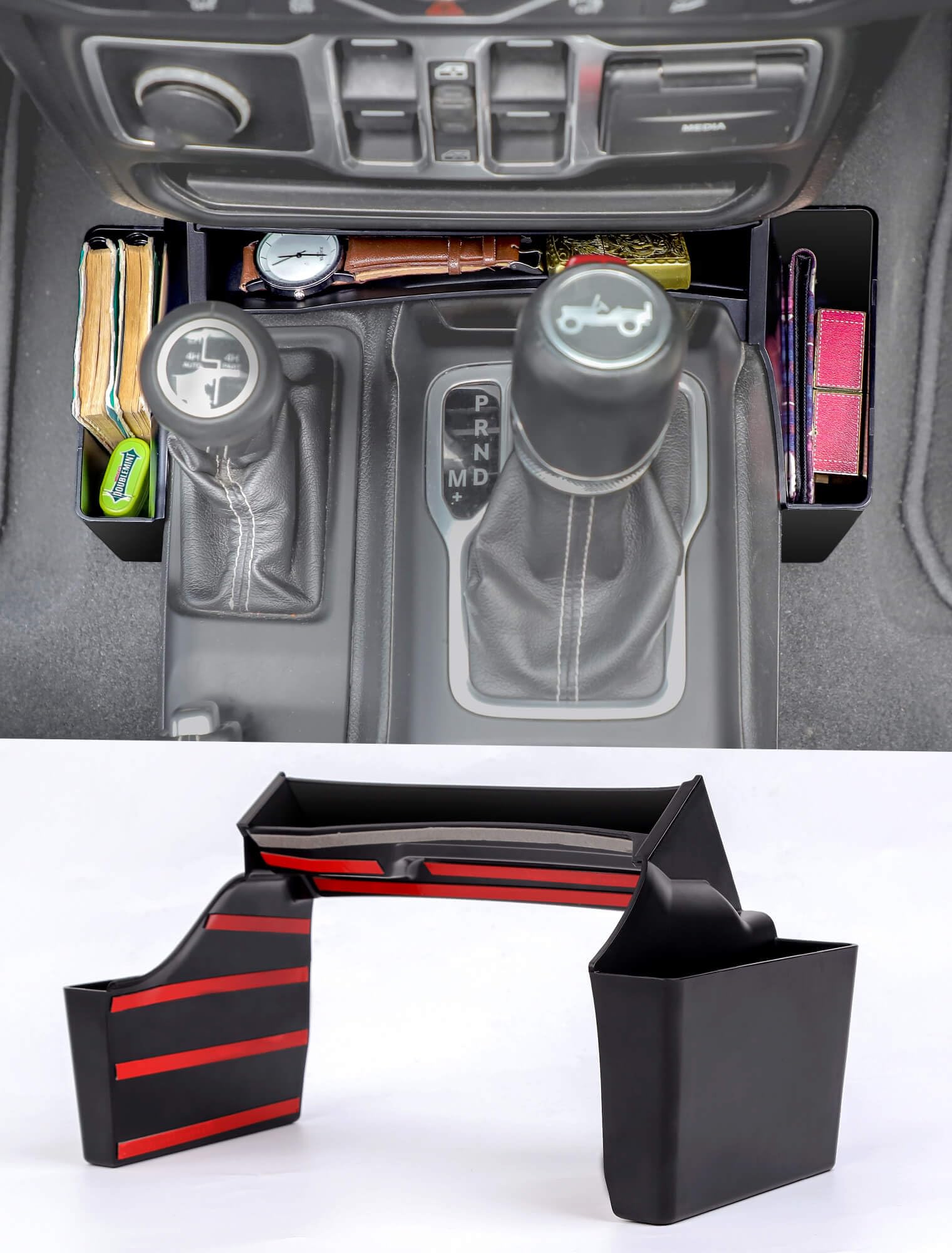 Amazon.com: Savadicar Gear Shift Storage Organizer, Removable Console ...